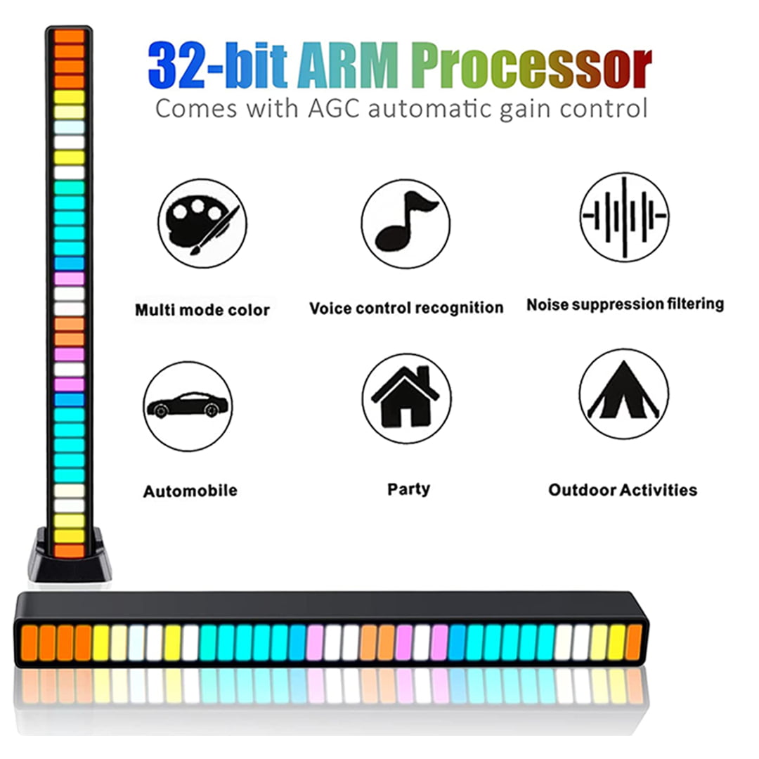 RGB Sound Reactive LED Light Bar, Sound Control Light – Dealat store RGB Sound Reactive LED Light Bar, Sound Control Light – Dealat store